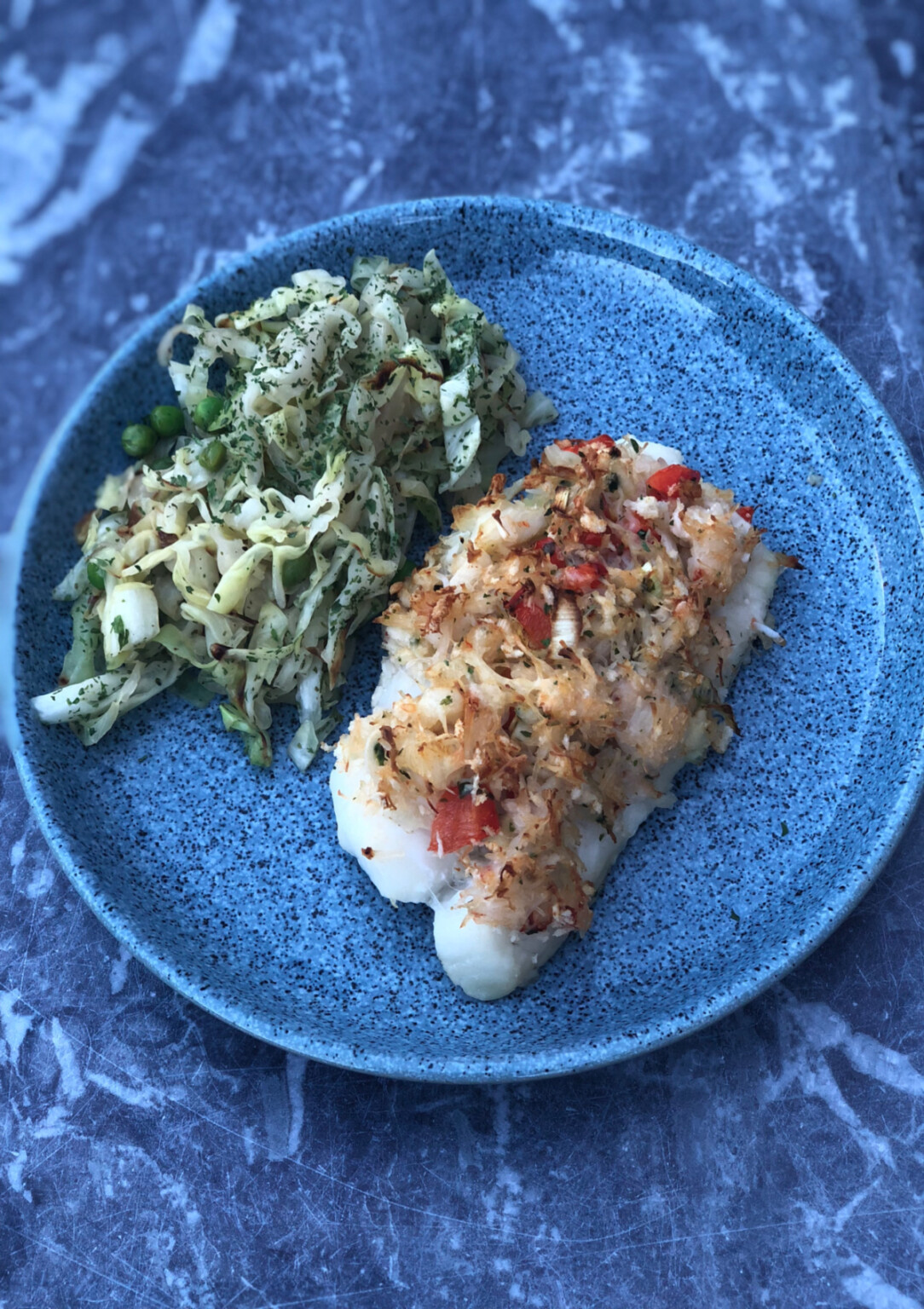Spicy Crab Topped Cod Fillets - April J Harris