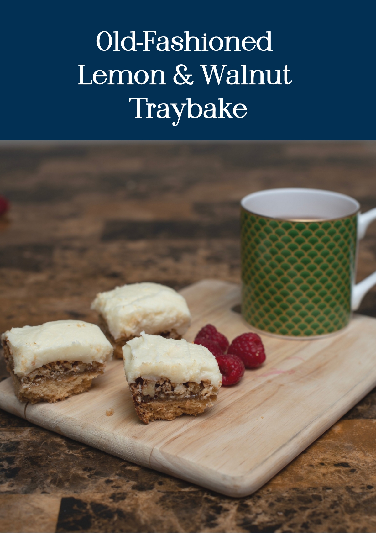 Old Fashioned Lemon and Walnut Squares - April J Harris